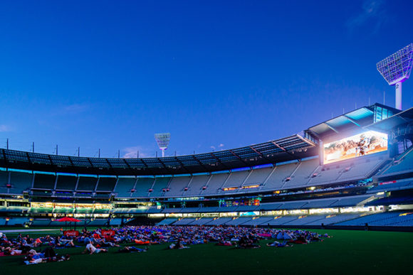 The outdoor Cinema at the MCG - MELBOURNE GIRL
