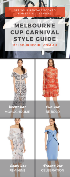 Get your dress rentals booked for Spring Carnival - MELBOURNE GIRL